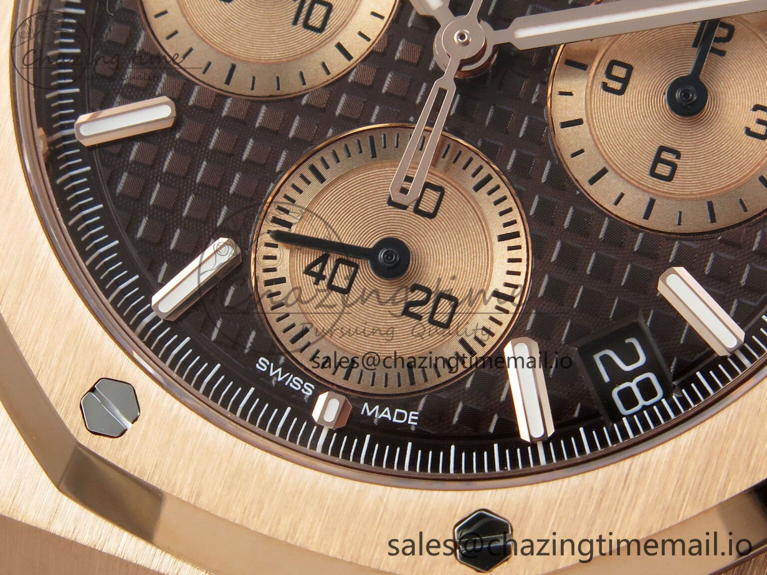 Royal Oak Chrono 26240 APSF 1:1 Best Edition Brown/RG Dial on RG ...