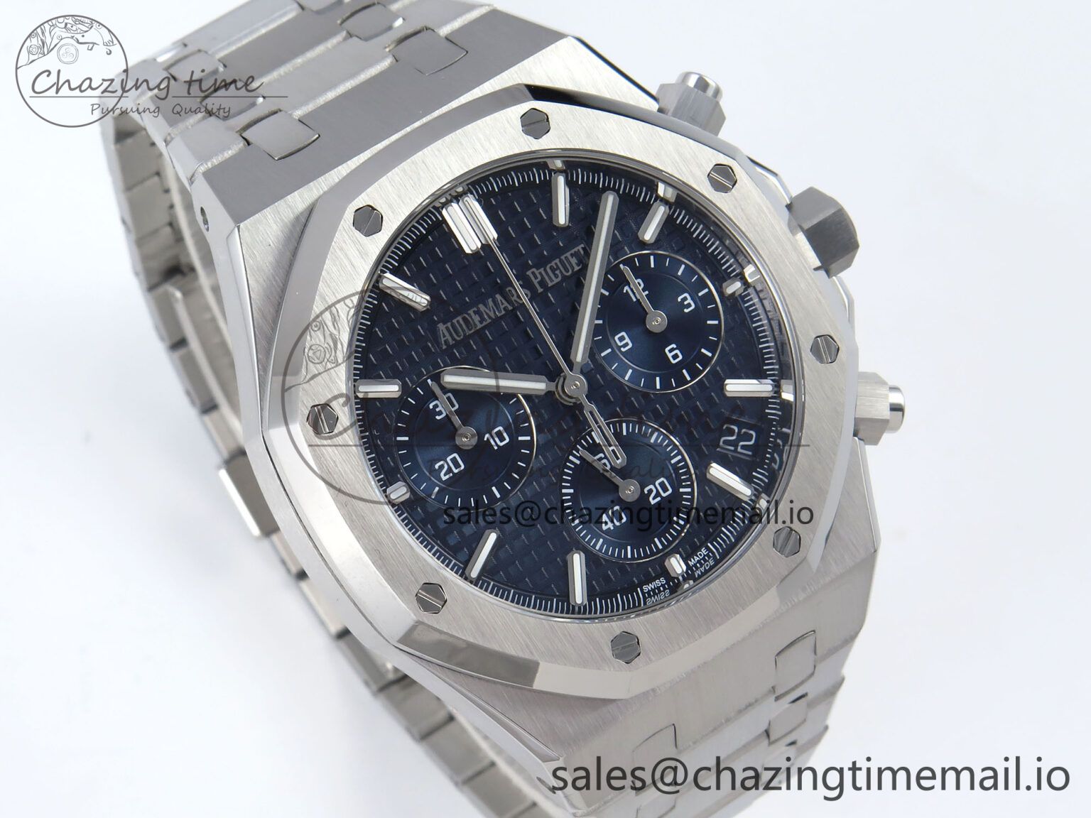 Royal Oak Chrono 26240 SS APSF 1:1 Best Edition Blue Dial on SS ...