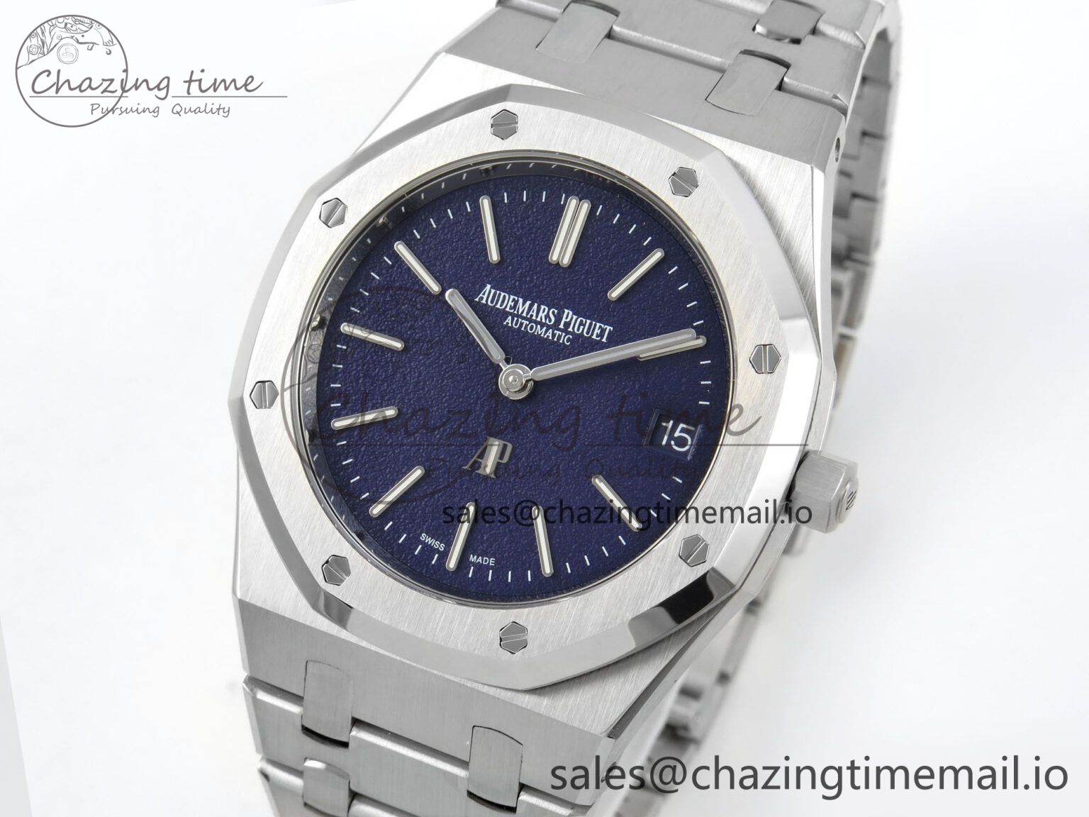 Royal Oak 39mm 16202BC ZF 1:1 Best Edition Tuscan Dial on SS Bracelet ...