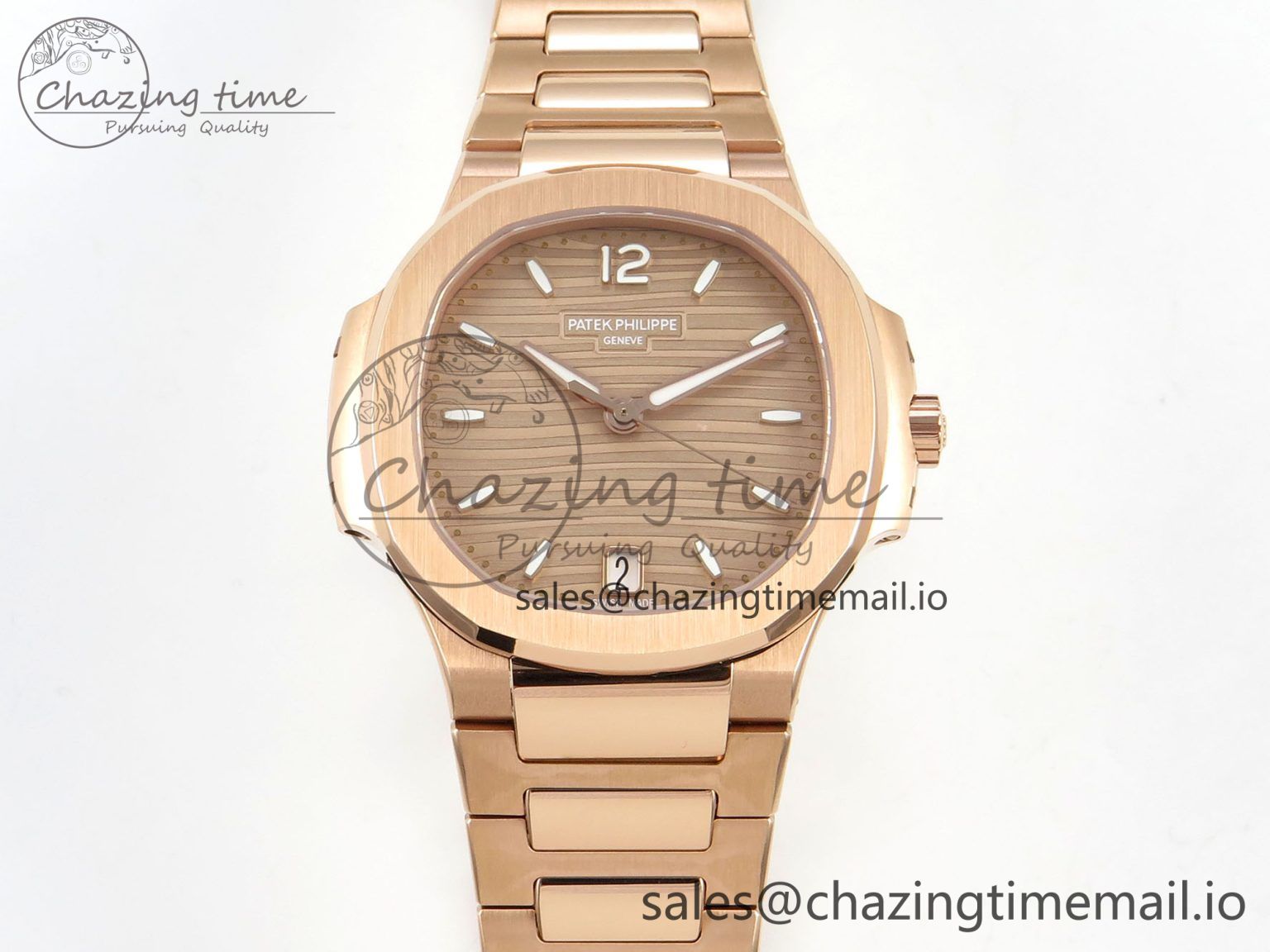 Nautilus 7118 RG Ladies DDF 1:1 Best Edition RG Dial on RG Bracelet ...