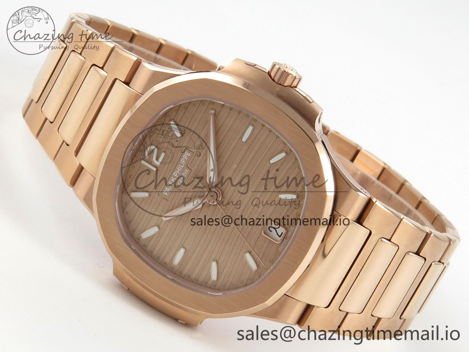 Nautilus 7118 RG Ladies DDF 1:1 Best Edition RG Dial on RG Bracelet ...